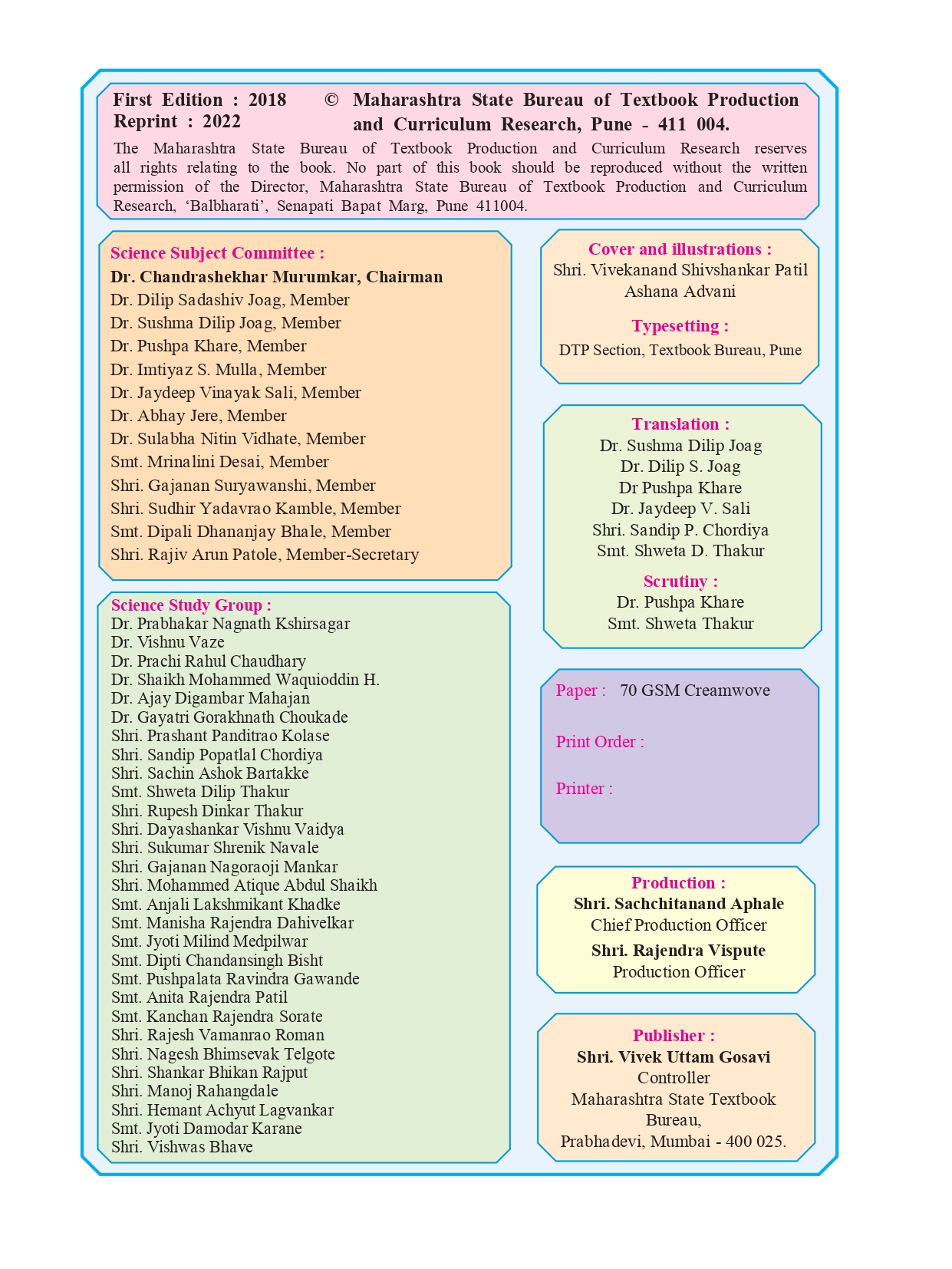 Maharashtra Board 8th Standard Science Book PDF 