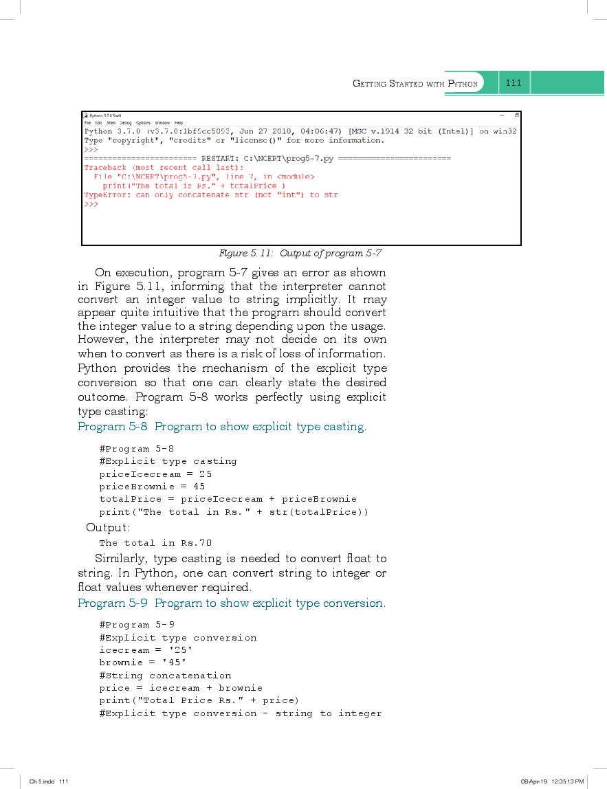 UP Board Book Class 11 Computer Science Chapter 5 Getting Started With