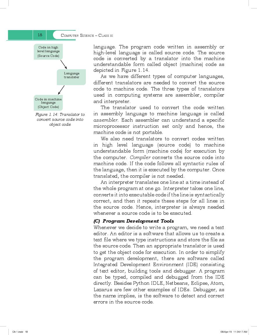 RBSE Book Class 11 Computer Science Chapter 1 Computer System Hindi 