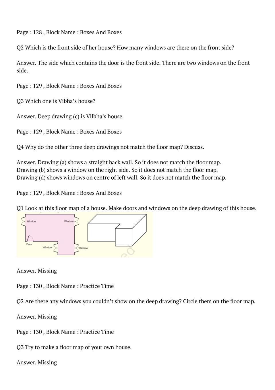 NCERT Solutions For Class 5 Maths Chapter 9 Boxes And Sketches PDF 