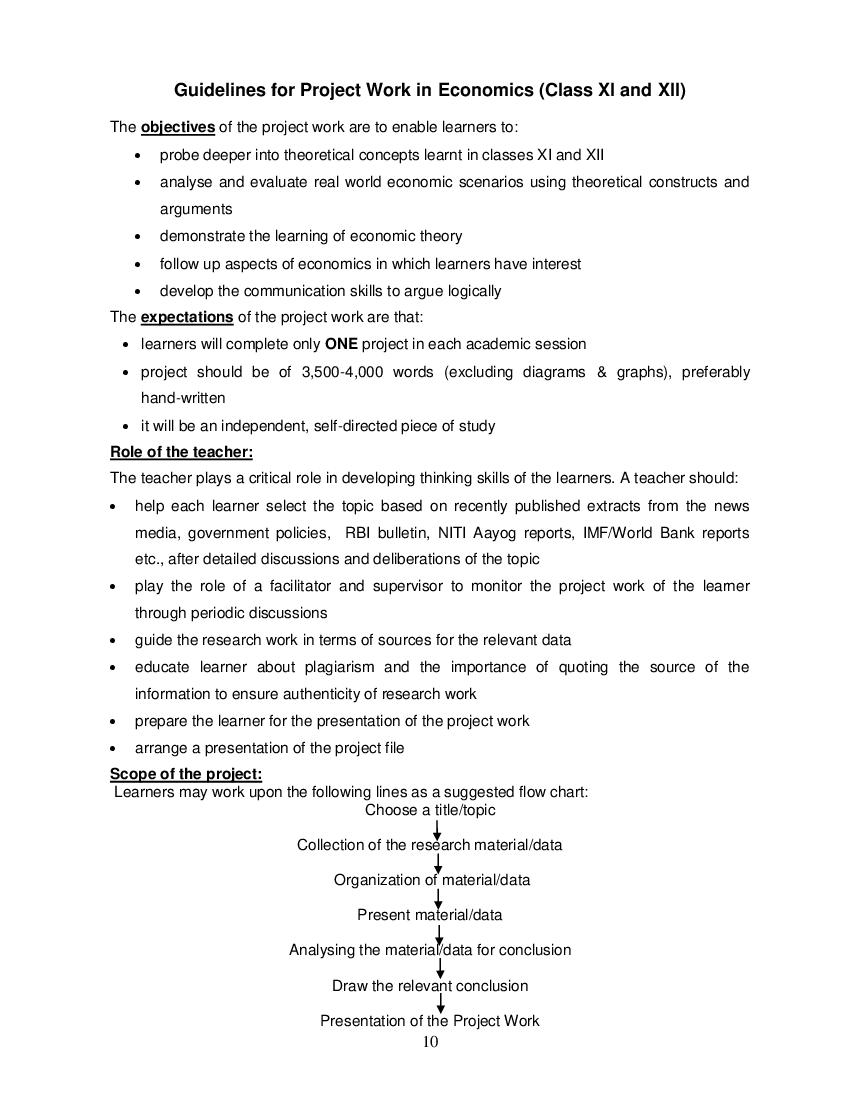 CBSE Syllabus for Class 12 Economics 2021-22 [Revised]