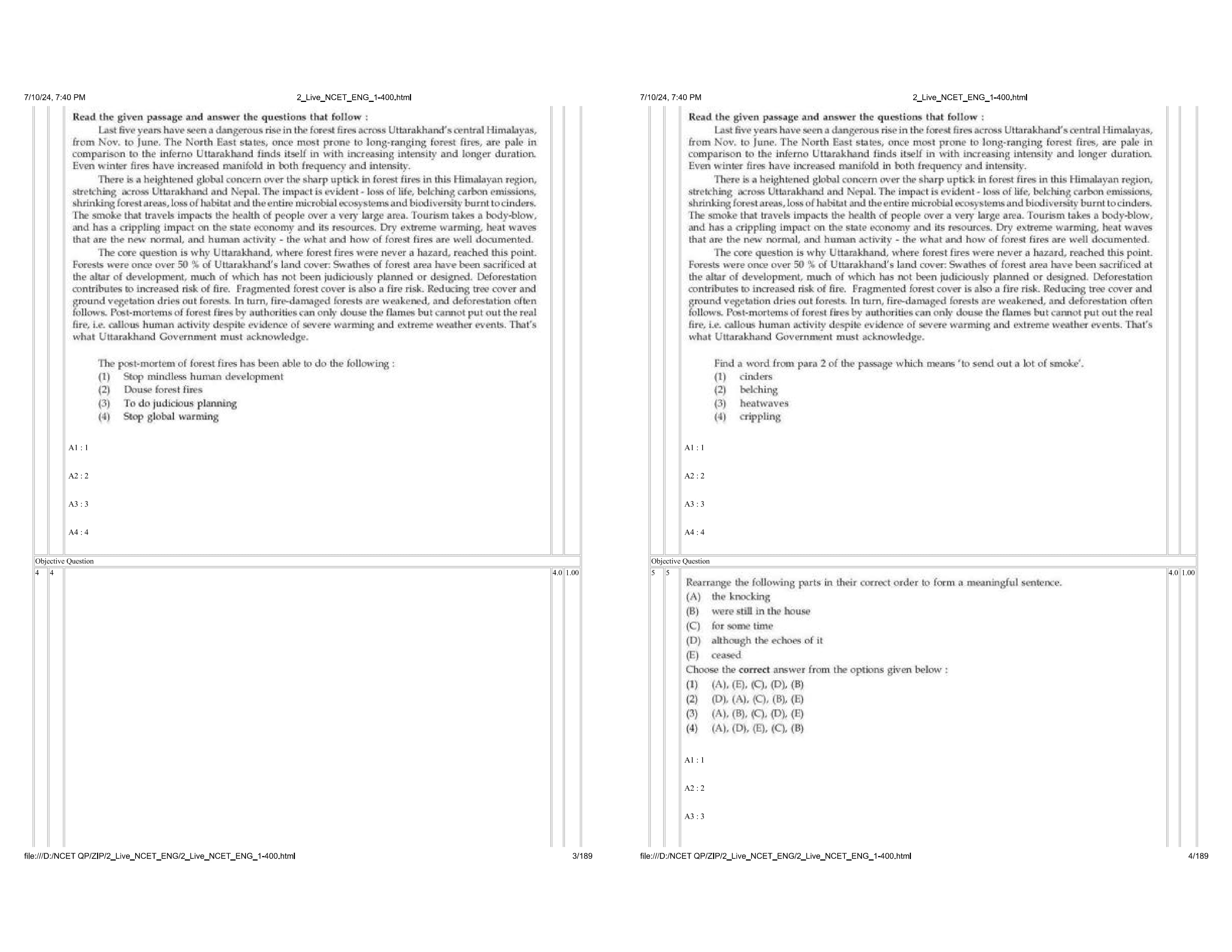 NCET 2024 Question Paper (PDF) - Download Here - AglaSem Admission