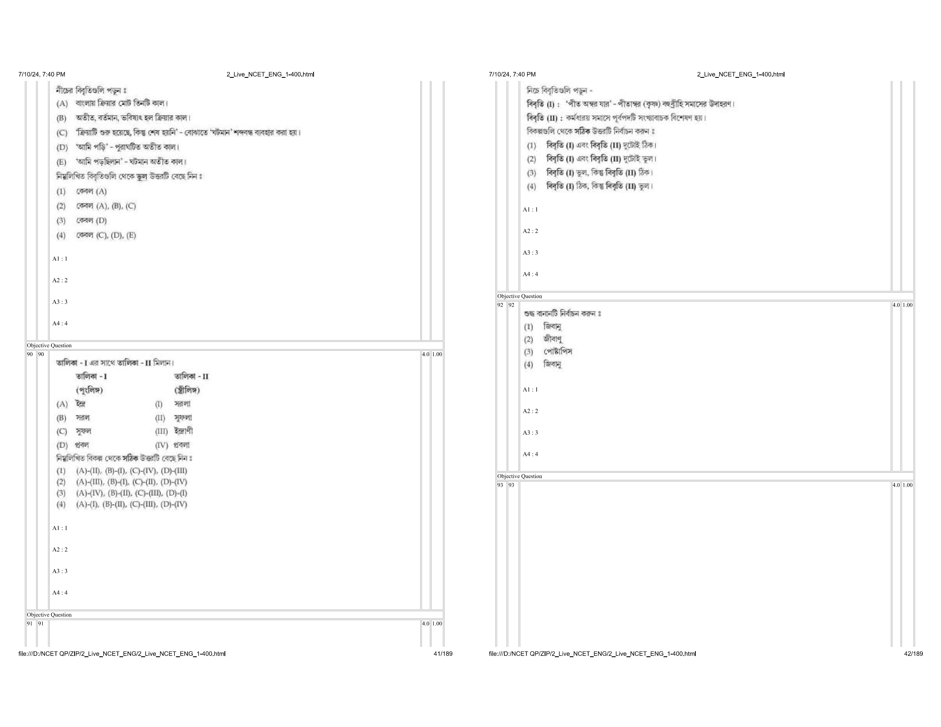 NCET 2024 Question Paper (PDF) - Download Here - AglaSem Admission