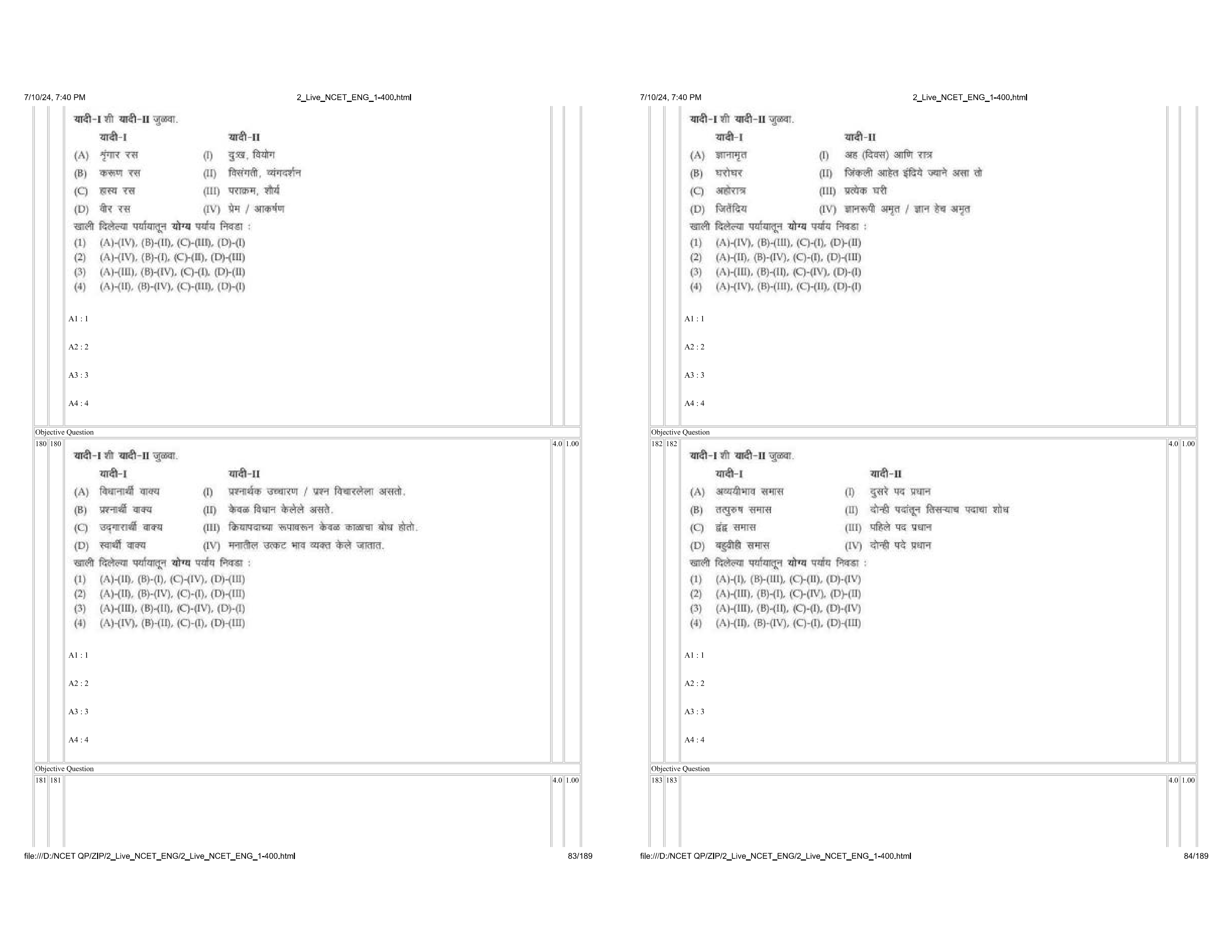 NCET 2024 Question Paper (PDF) - Download Here - AglaSem Admission