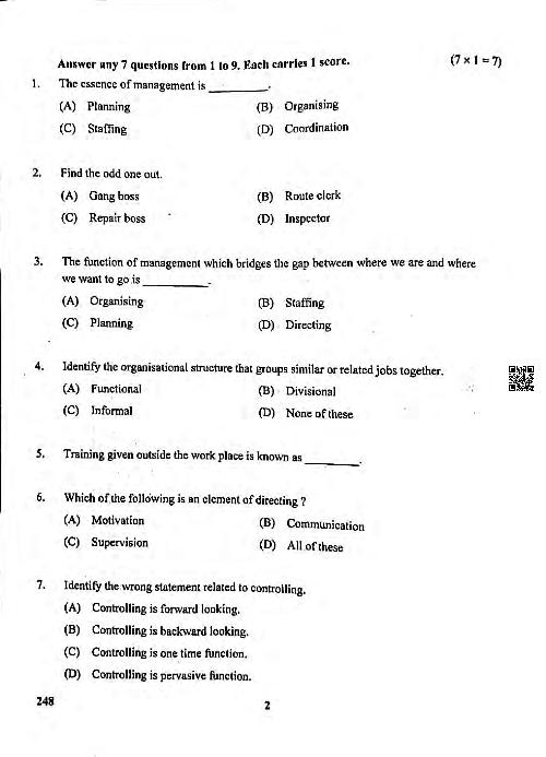 Kerala Plus Two Business Studies Model Exam Question Paper 2025 (PDF ... Kerala Plus Two Business Studies Model Exam Question Paper 2025 (PDF ...