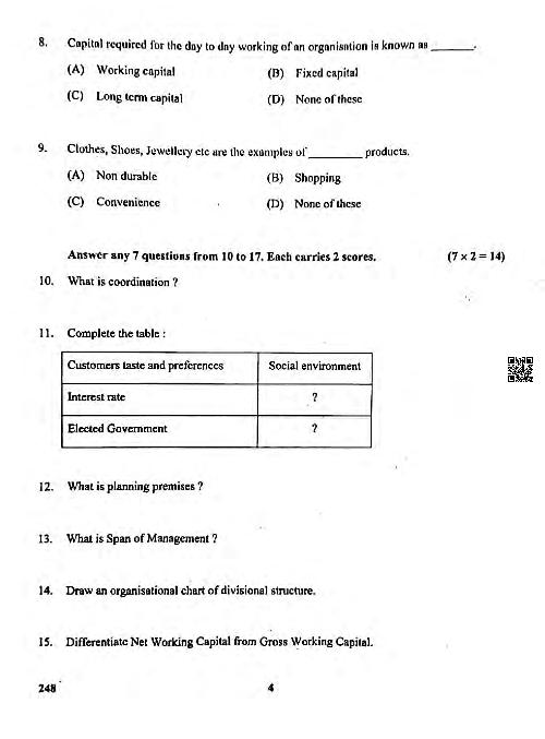 Kerala Plus Two Business Studies Model Exam Question Paper 2025 (PDF ... Kerala Plus Two Business Studies Model Exam Question Paper 2025 (PDF ...