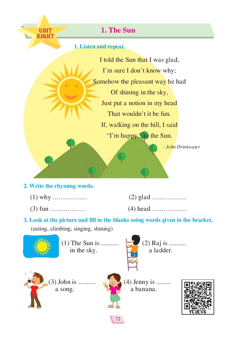 Maharashtra Board 1st Standard English Book PDF Maharashtra Board 1st Standard English Book PDF