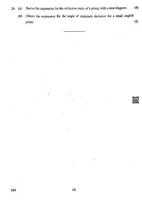 Kerala Plus Two Physics Model Exam Question Paper 2025 (PDF) - Download ...