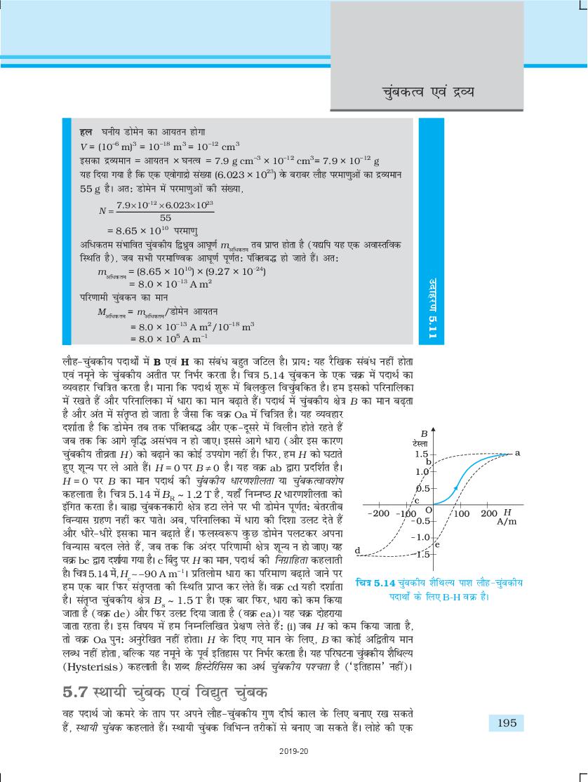 UP Board Book Class 12 Physics (भौतिकी विज्ञान) Chapter 5 चुम्बकत्व एवं ...
