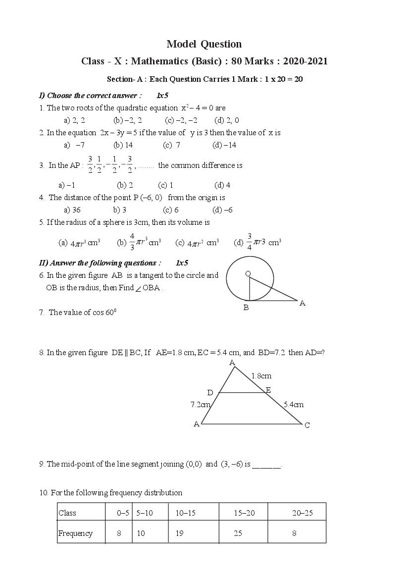 TBSE Class 10 Model Question Paper 2021 For Maths Basic Download tbse-class-10-model-question-paper-2021-for-maths-basic-download