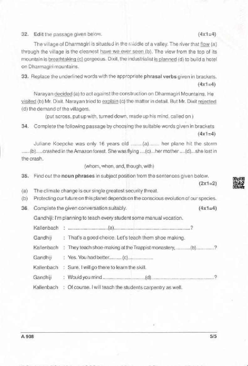 Class 9 English Christmas Exam Question Paper 2024 Kerala Std 9 Class 9 English Christmas Exam Question Paper 2024 Kerala Std 9
