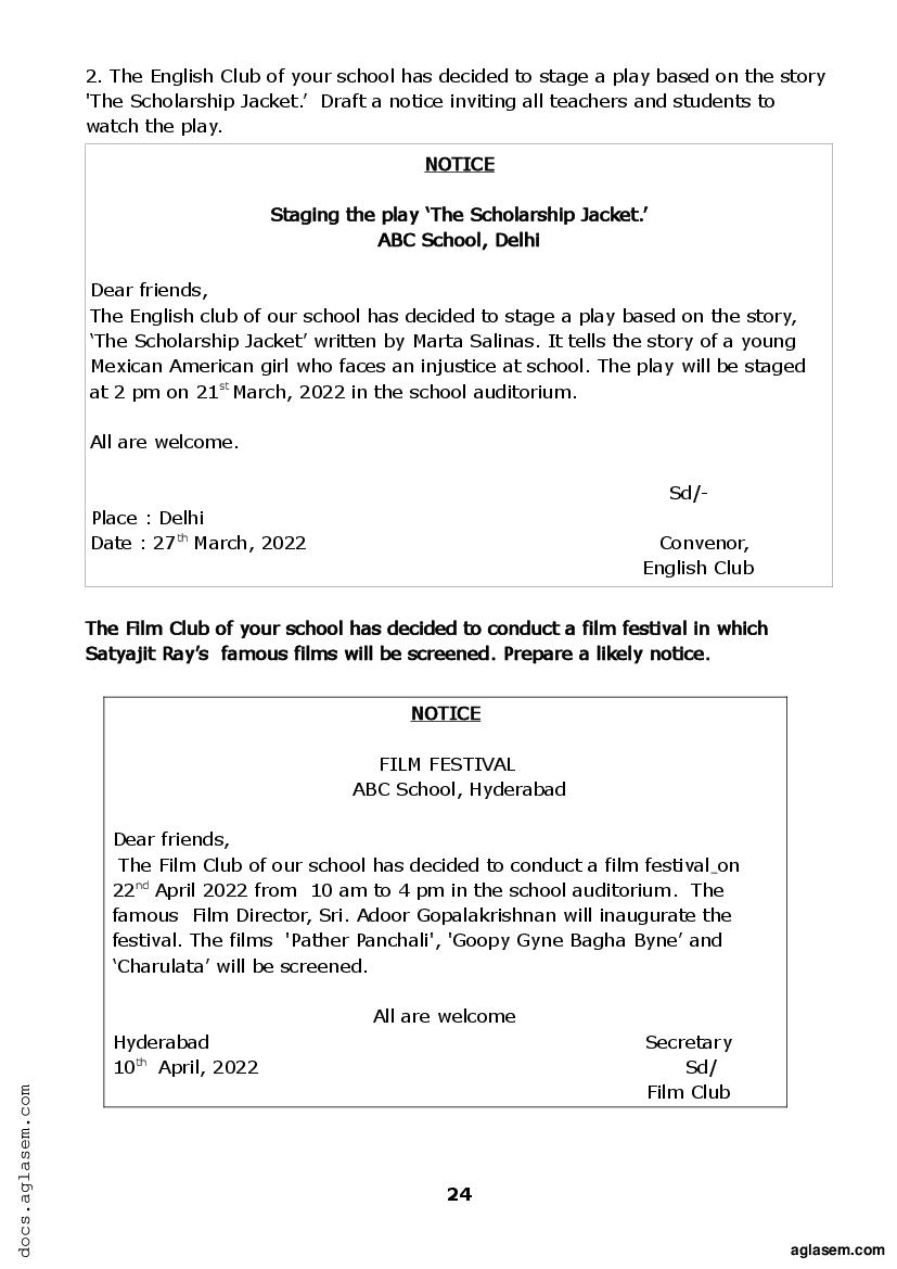 Kerala Class 10 English Notes PDF Kerala Syllabus SSLC English Notes