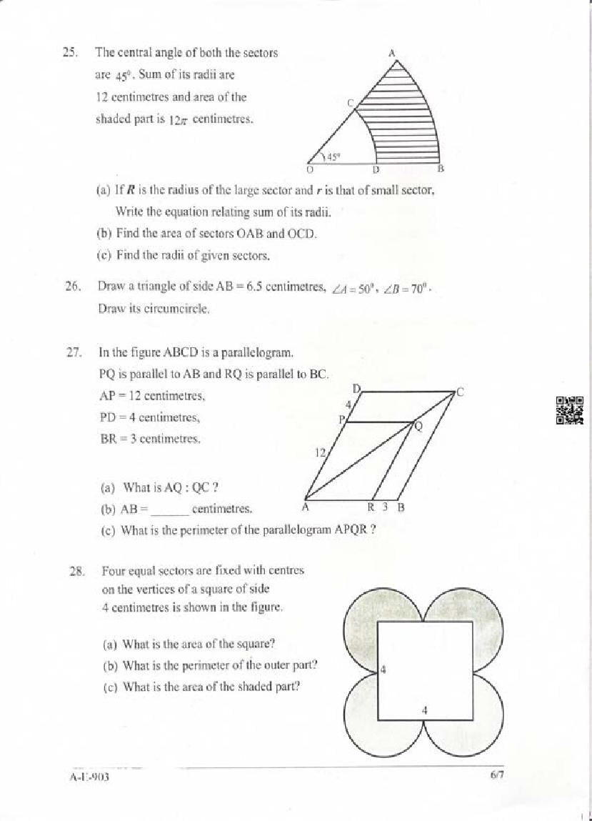 Class 9 Maths Christmas Exam Question Paper 2024 | Kerala Std 9 Second Term Maths Question Paper ...