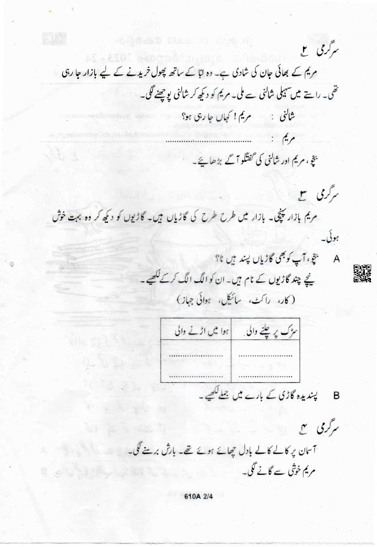 Kerala Class 6 Urdu Question Paper 2024 (PDF) - AglaSem