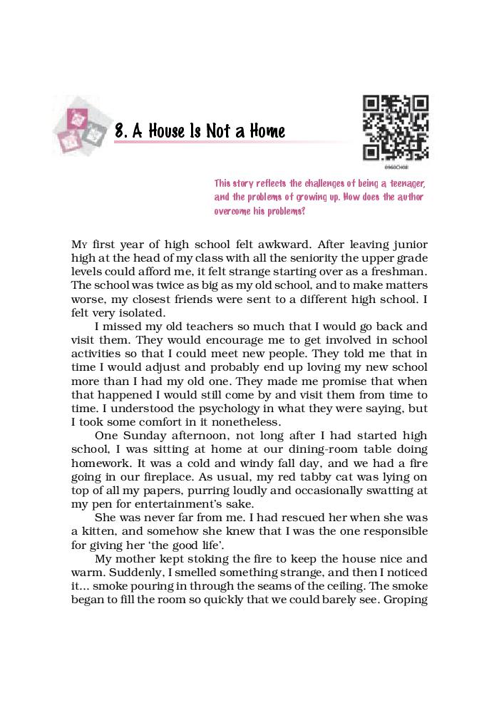 NCERT Book Class 9 English Moments Chapter 8 A House Is Not A Home