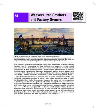 NCERT Book Class 8 Social Science (History) Chapter 6 Weavers, Iron ...