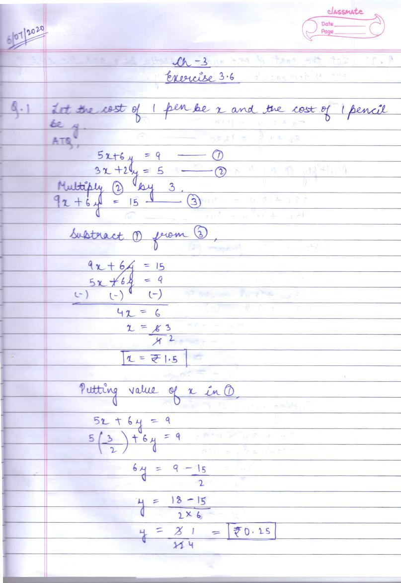 RD Sharma Solutions Class 10 Chapter 3 Pair Of Linear Equations In Two 