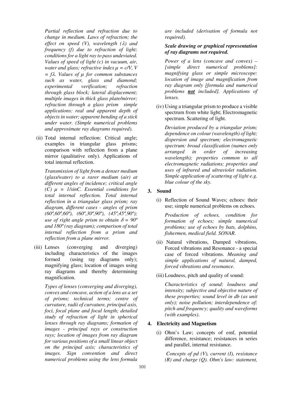 ICSE Physics Syllabus 2020 - 2021 for Class 9, Class 10 | AglaSem Schools