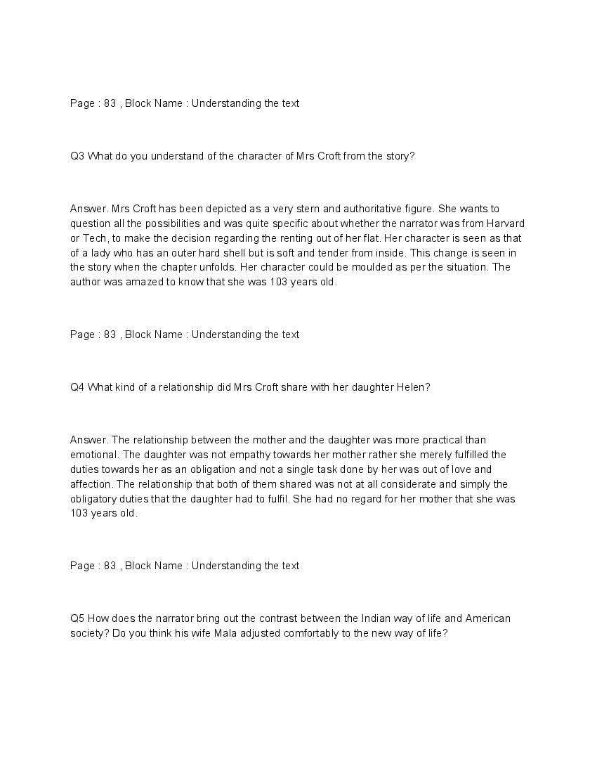 NCERT Solutions For Class 11 English Chapter 6 The Third And Final