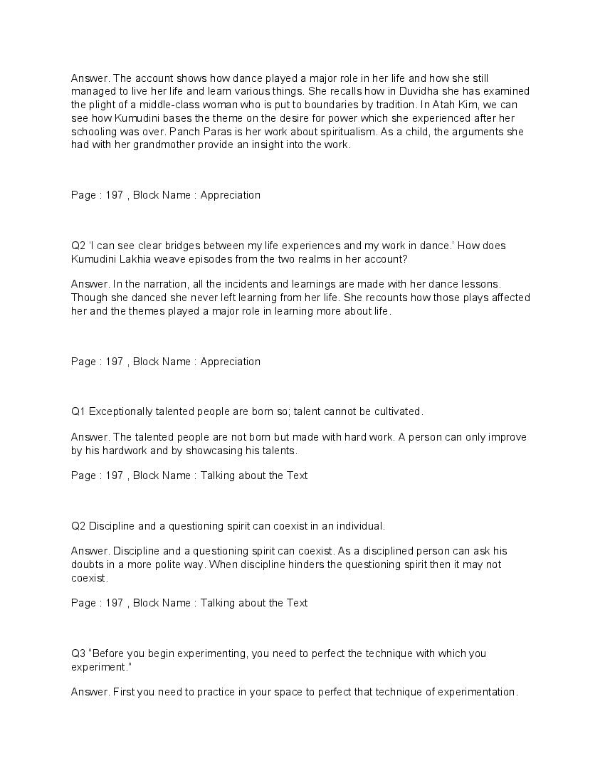 NCERT Solutions For Class 11 English Chapter 7 Bridges PDF 