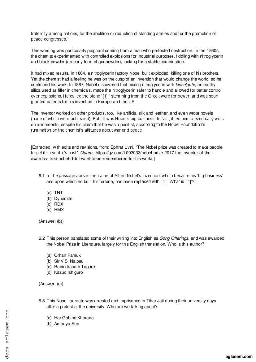 CLAT Sample Paper 2023 (PDF) - Download Here