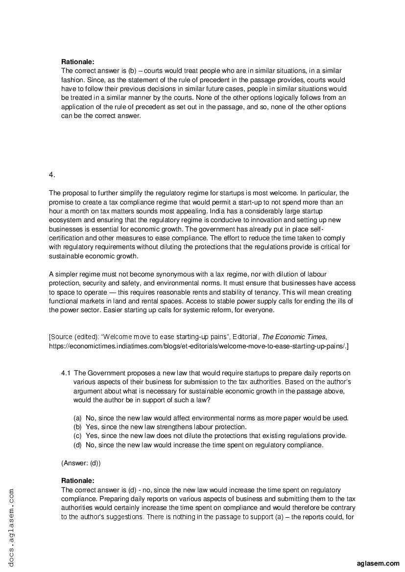 CLAT Sample Paper 2023 (PDF) - Download Here