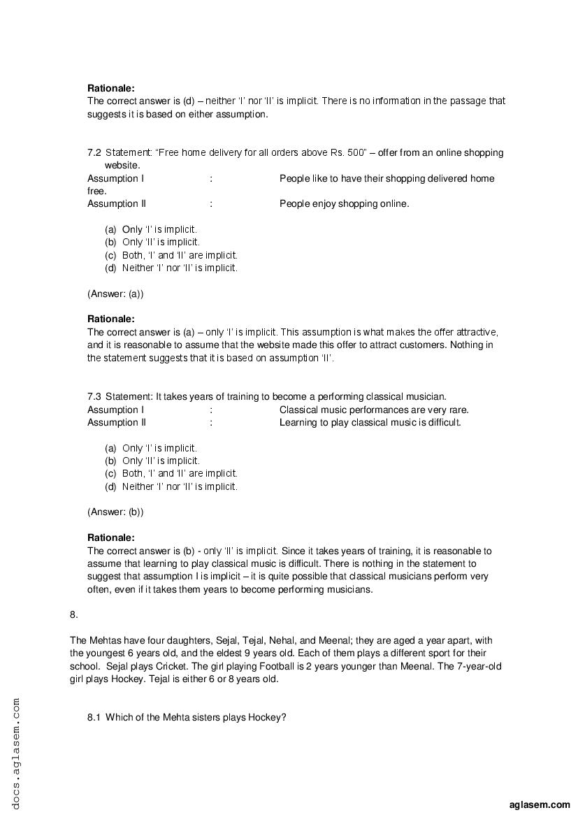 CLAT Sample Paper 2023 (PDF) - Download Here