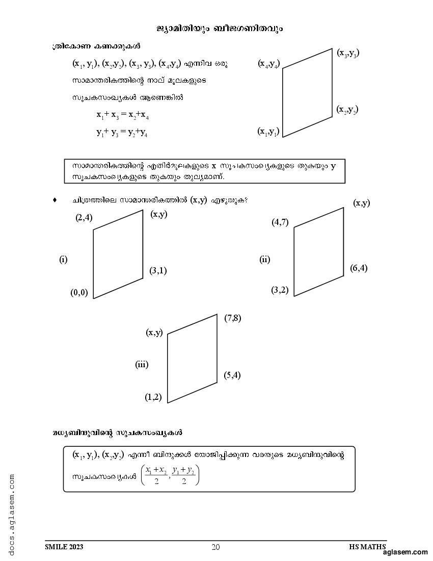 Kerala Class 10 Maths Notes PDF Kerala Syllabus SSLC Maths Notes
