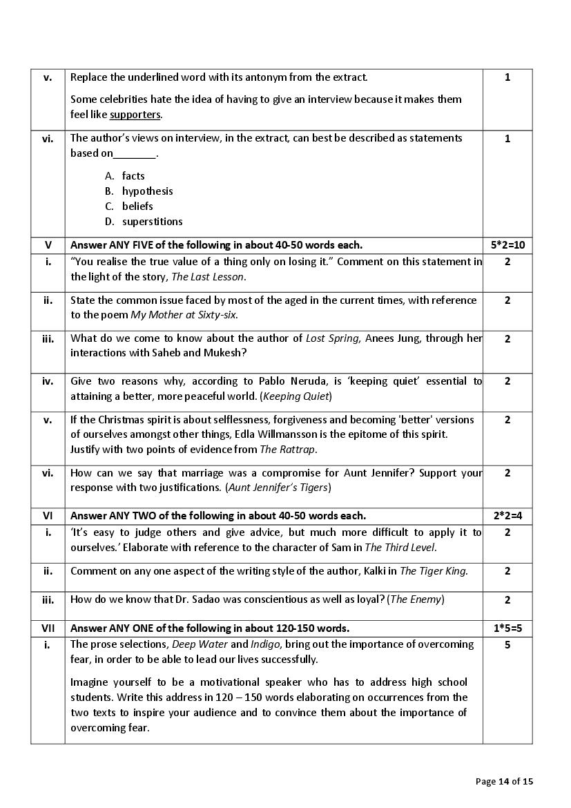 CBSE Class 12 English Core Sample Paper 2023 PDF Class 12 English CBSE Class 12 English Core Sample Paper 2023 PDF Class 12 English