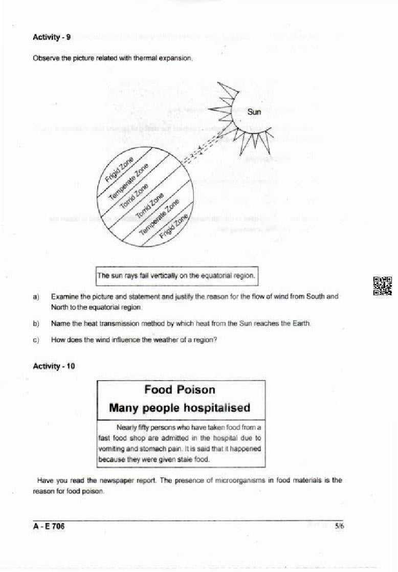 Kerala Class 7 Basic Science Question Paper 2024 (PDF) - AglaSem