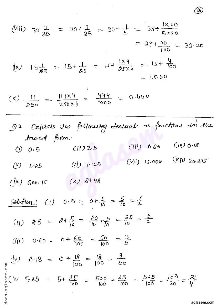 RD Sharma Solutions For Class 6 Decimals Exercise 7 4 PDF RD Sharma RD Sharma Solutions For Class 6 Decimals Exercise 7 4 PDF RD Sharma