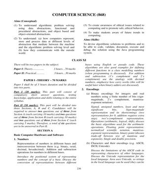 ISC Class 12 Computer Science Syllabus 2020