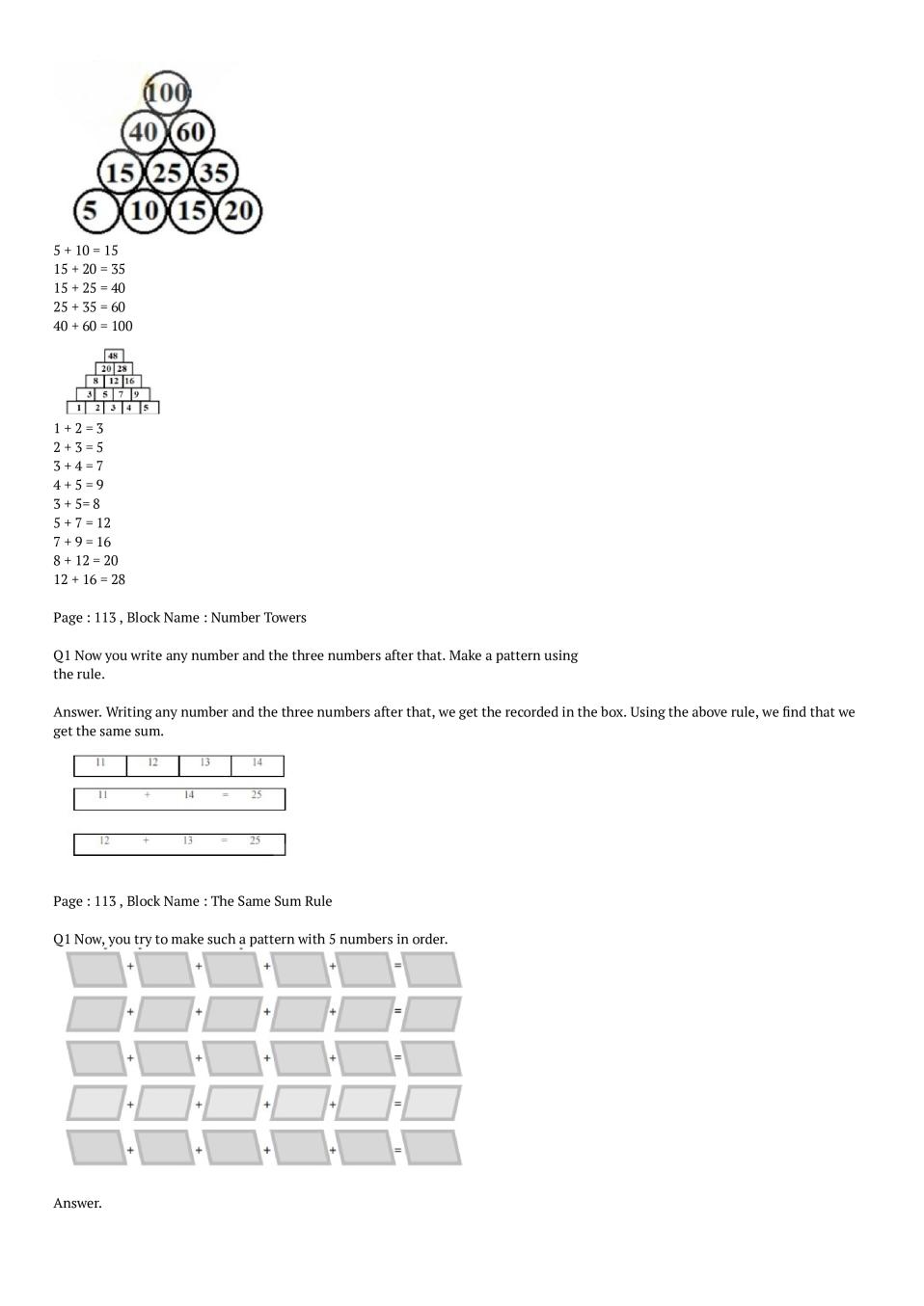 CBSE Class 4 Maths Chapter 10 Play With Patterns Solutions CBSE Study