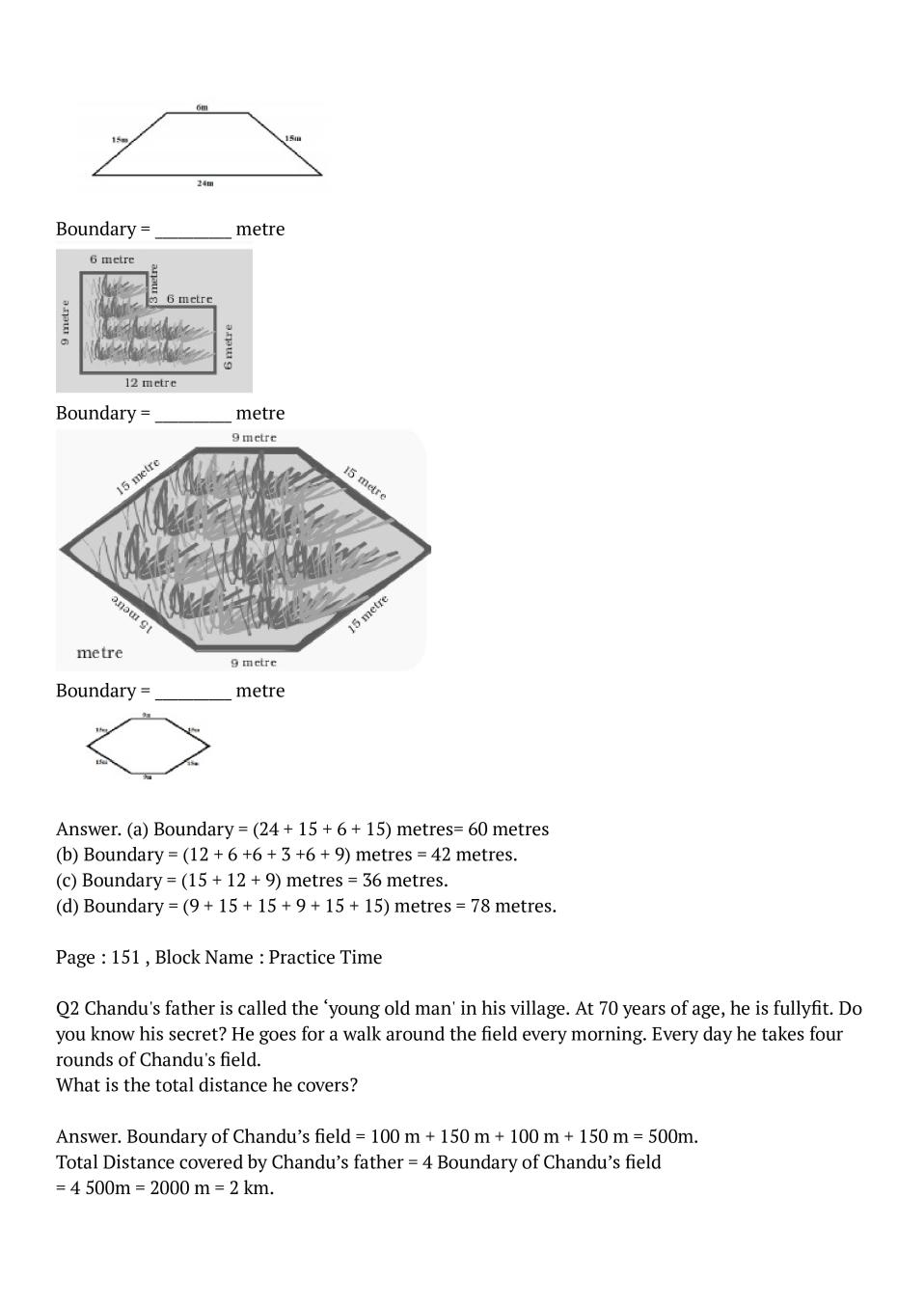 NCERT Solutions For Class 4 Maths Chapter 13 Fields And Fences PDF 