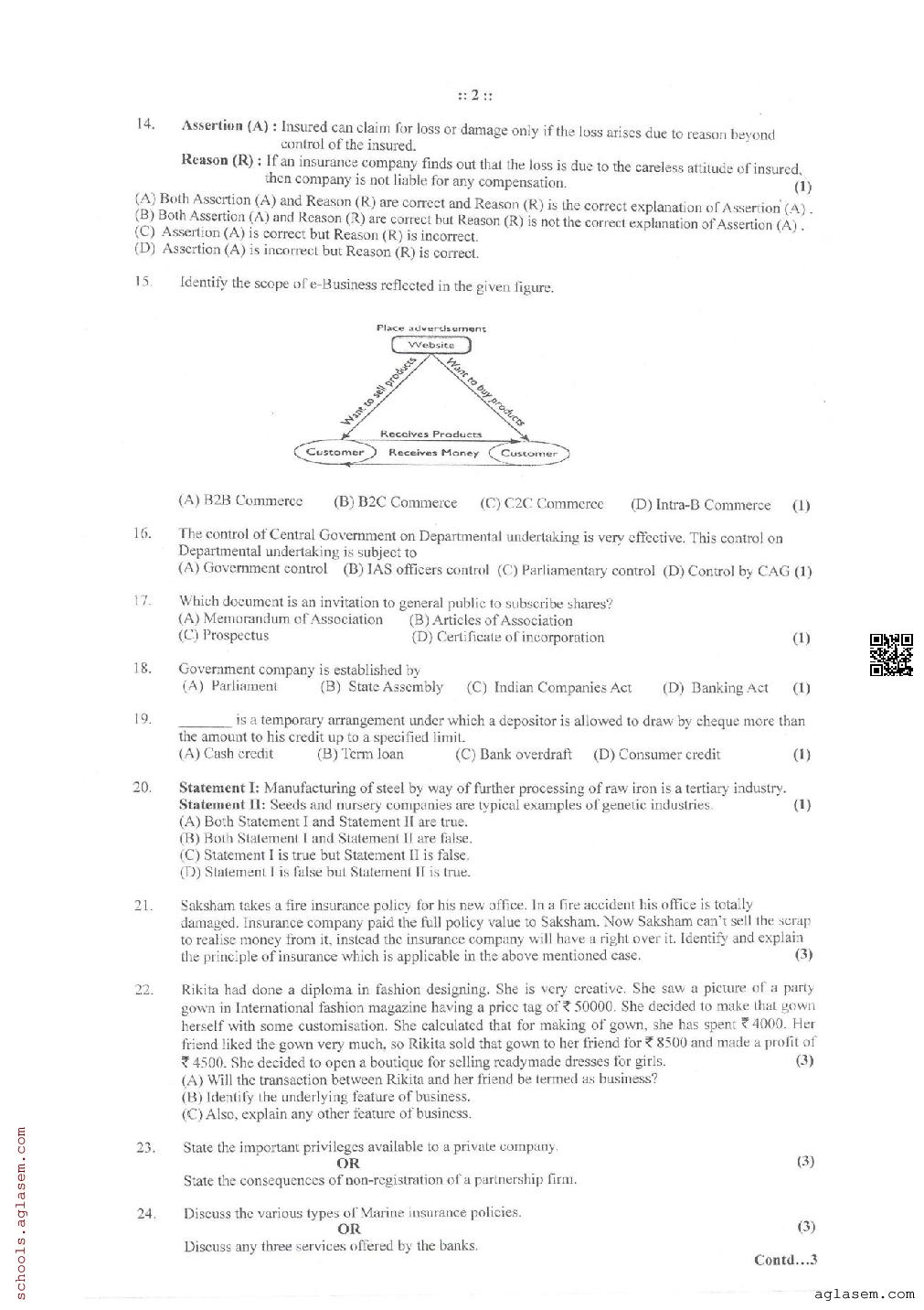 Class 11 Business Studies Mid Term Question Paper 2025 | Download 11th Term 1 Exam Paper PDF ...