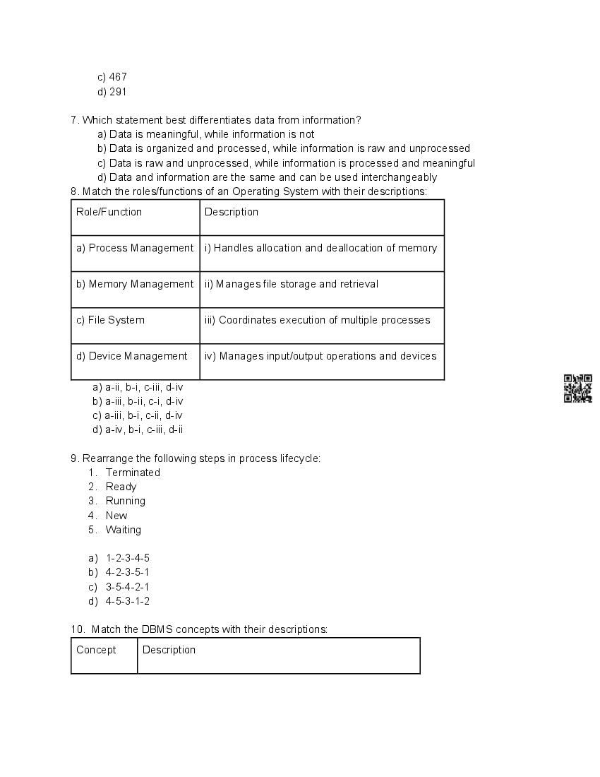 WBCHSE Class 11 Cyber Security Semester 1 Model Question Paper 2025 ...
