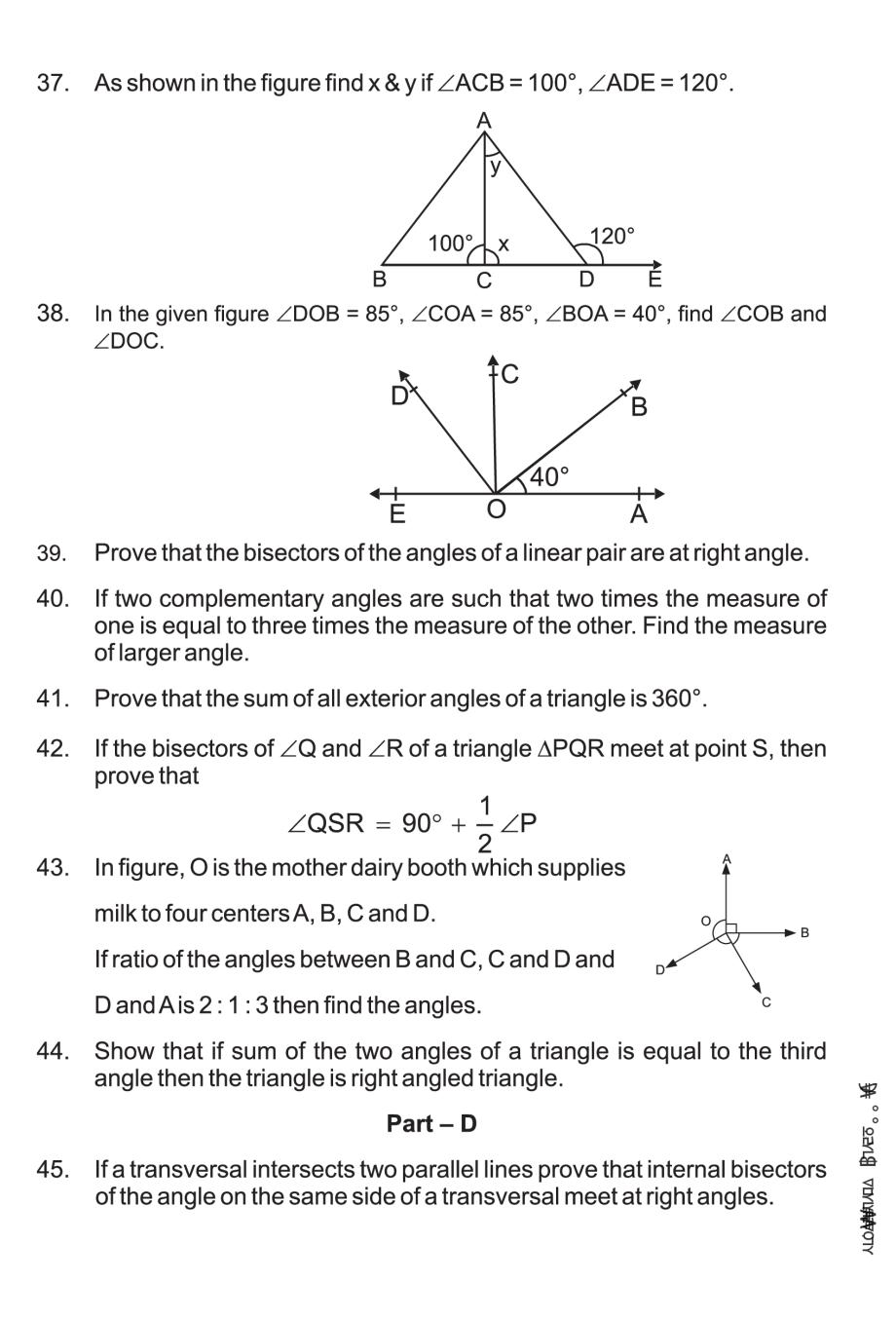 Class 9 Maths Lines And Angles Notes All Important Notes