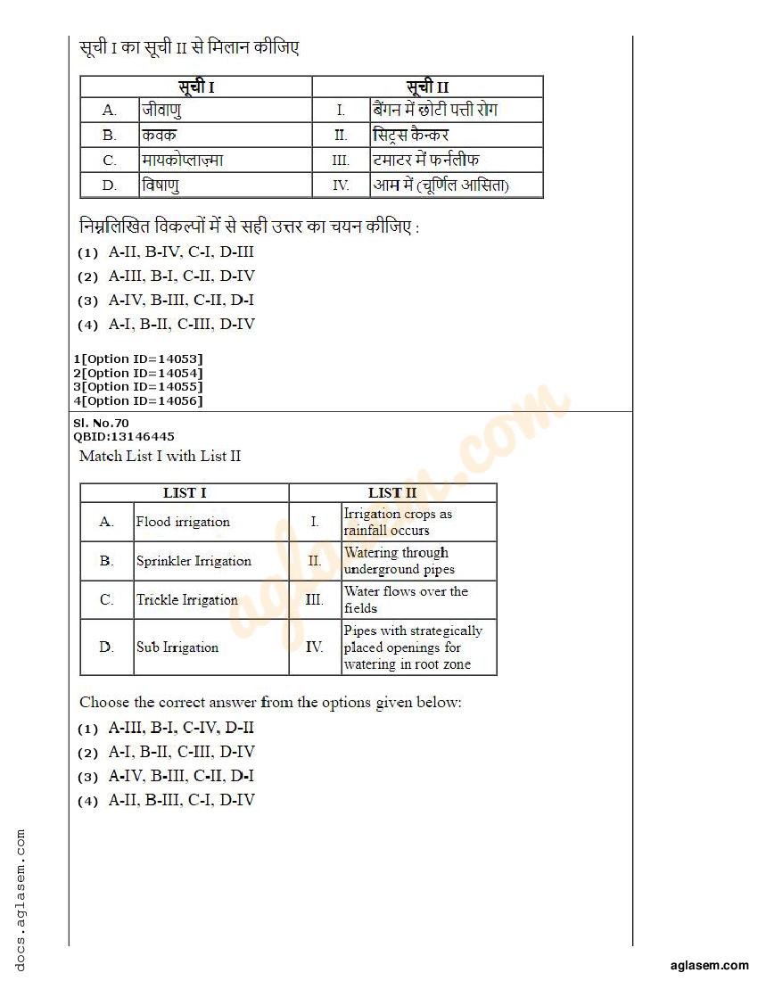 CUET PG Horticulture Question Paper 2022 (PDF) - Download Here ...