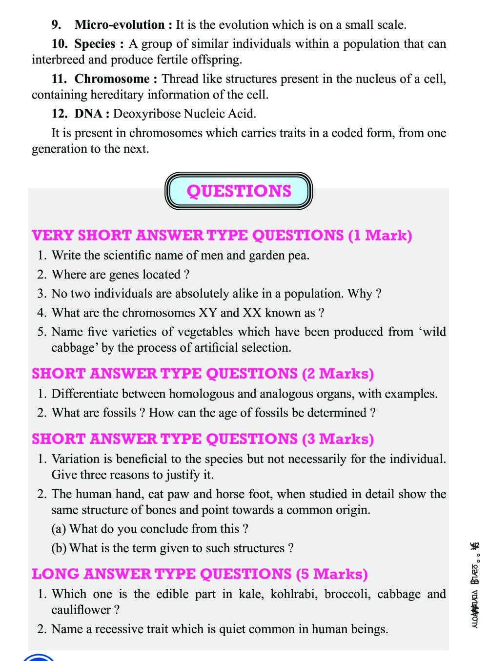Class 10 Science Heredity And Evolution Notes Important ions 