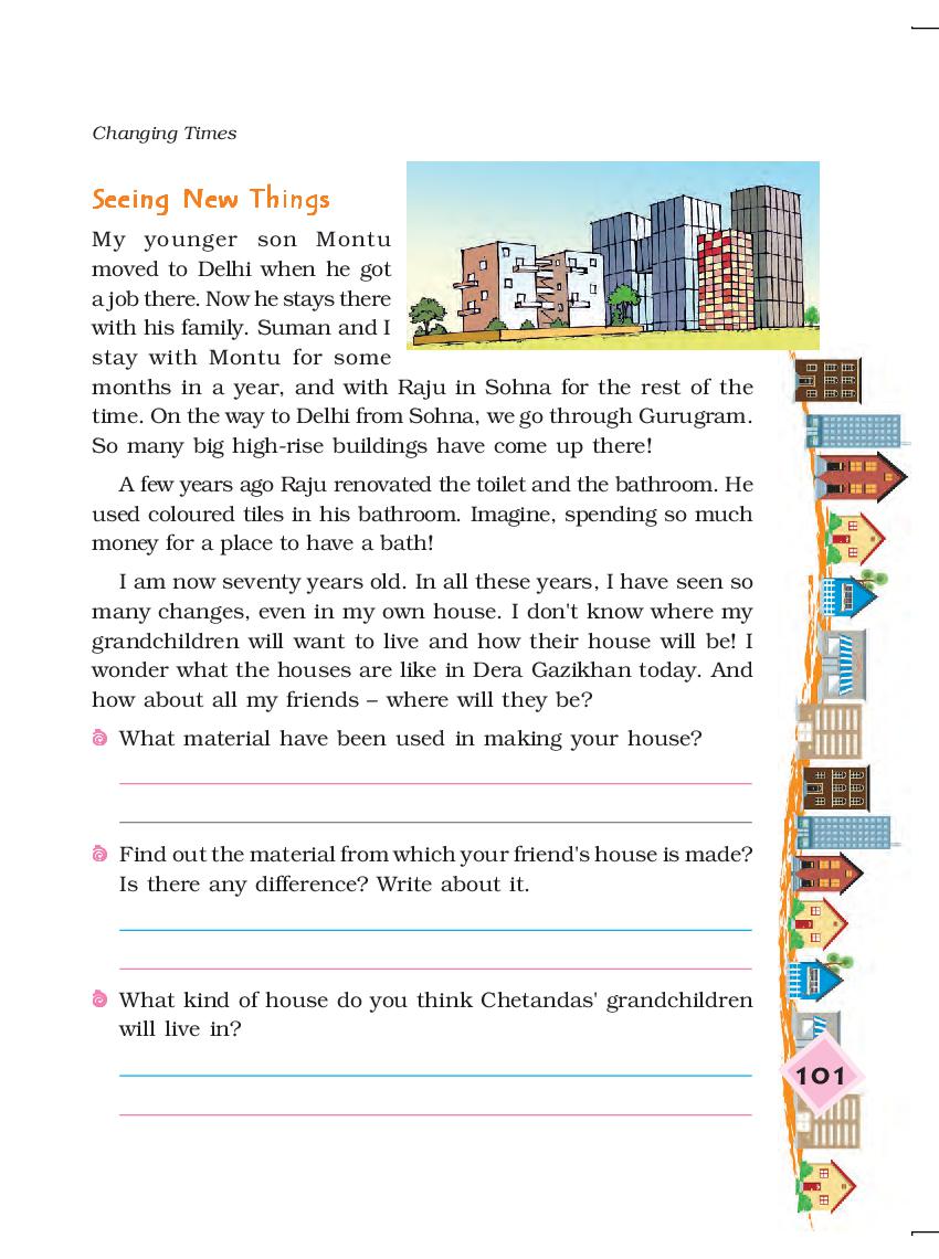 NCERT Book Class 4 EVS Chapter 12 Changing Times
