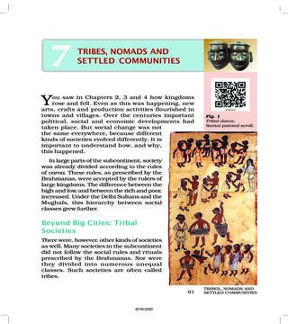 NCERT Book Class 7 Social Science (History) Chapter 7 Tribes, Nomads ...