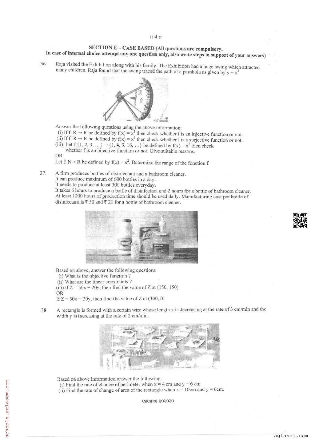Class 12 Maths Mid Term Question Paper 2025 | Download 12th Term 1 Exam ...