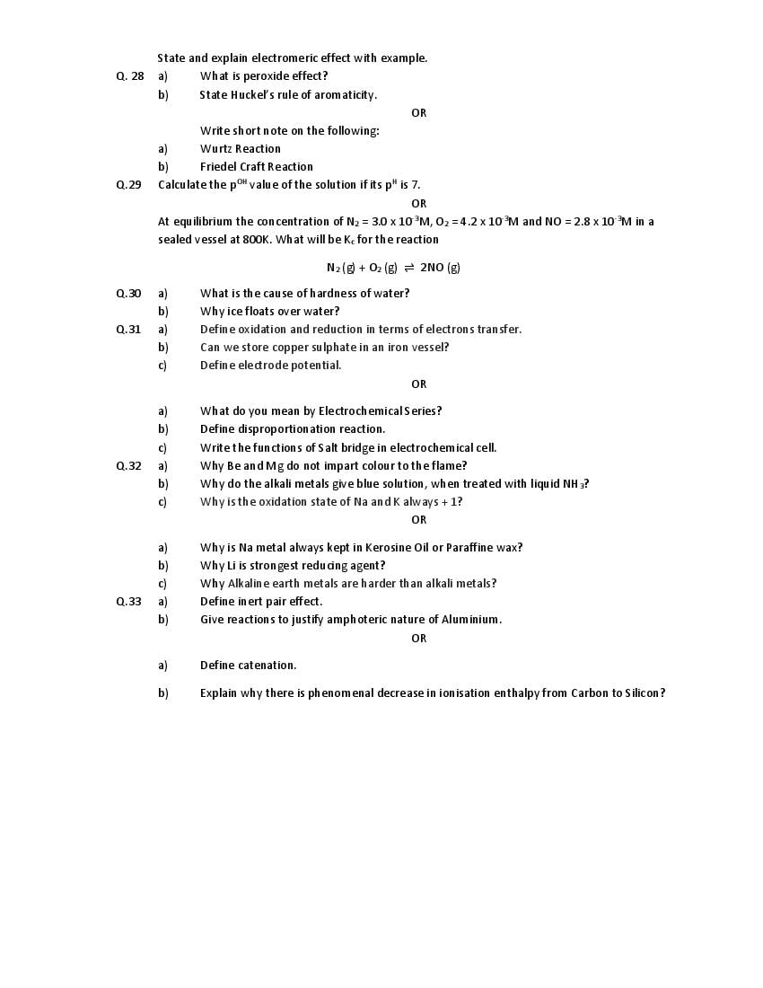 HPBOSE Class 11th Model Question Paper For Chemistry 2022 Download HP hpbose-class-11th-model-question-paper-for-chemistry-2022-download-hp