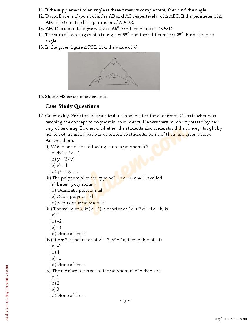 Class 9 Maths Sample Paper Half Yearly 2024 25 9th Maths Half Yearly Class 9 Maths Sample Paper Half Yearly 2024 25 9th Maths Half Yearly