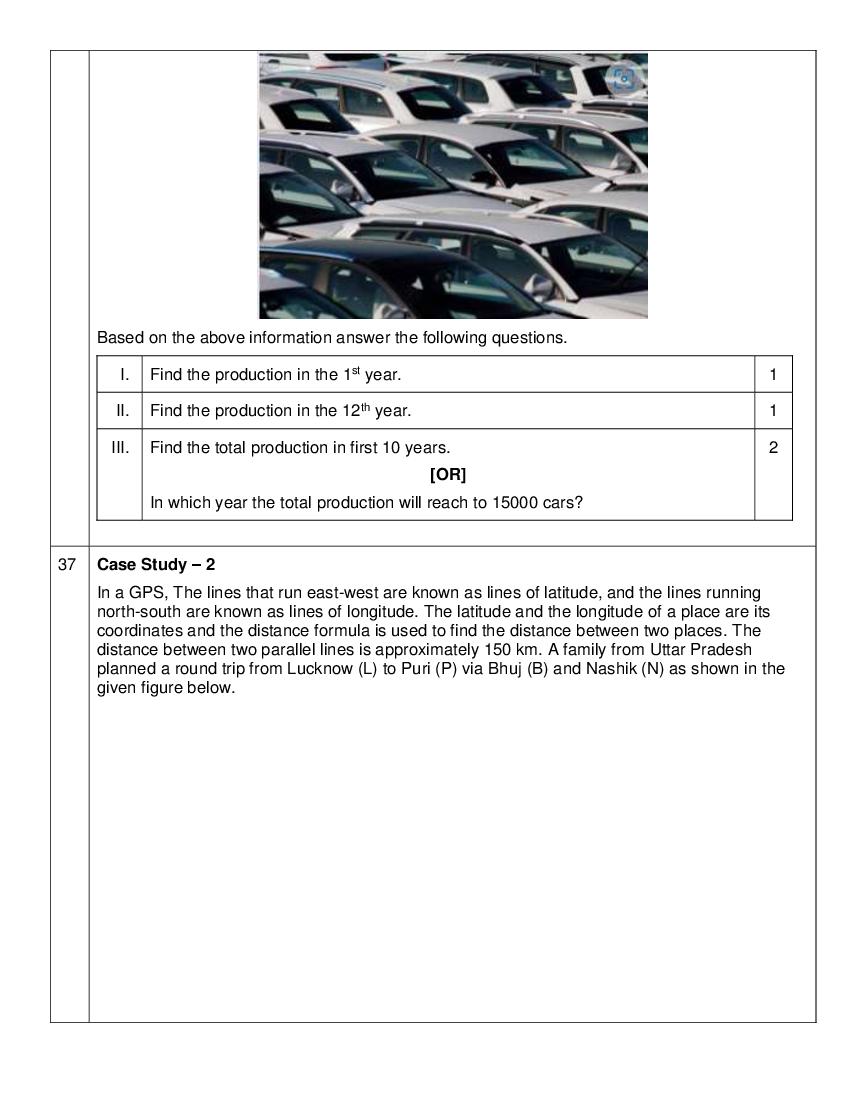 Maths Basic Sample Paper Class 10 2023 PDF Download CBSE Study Group