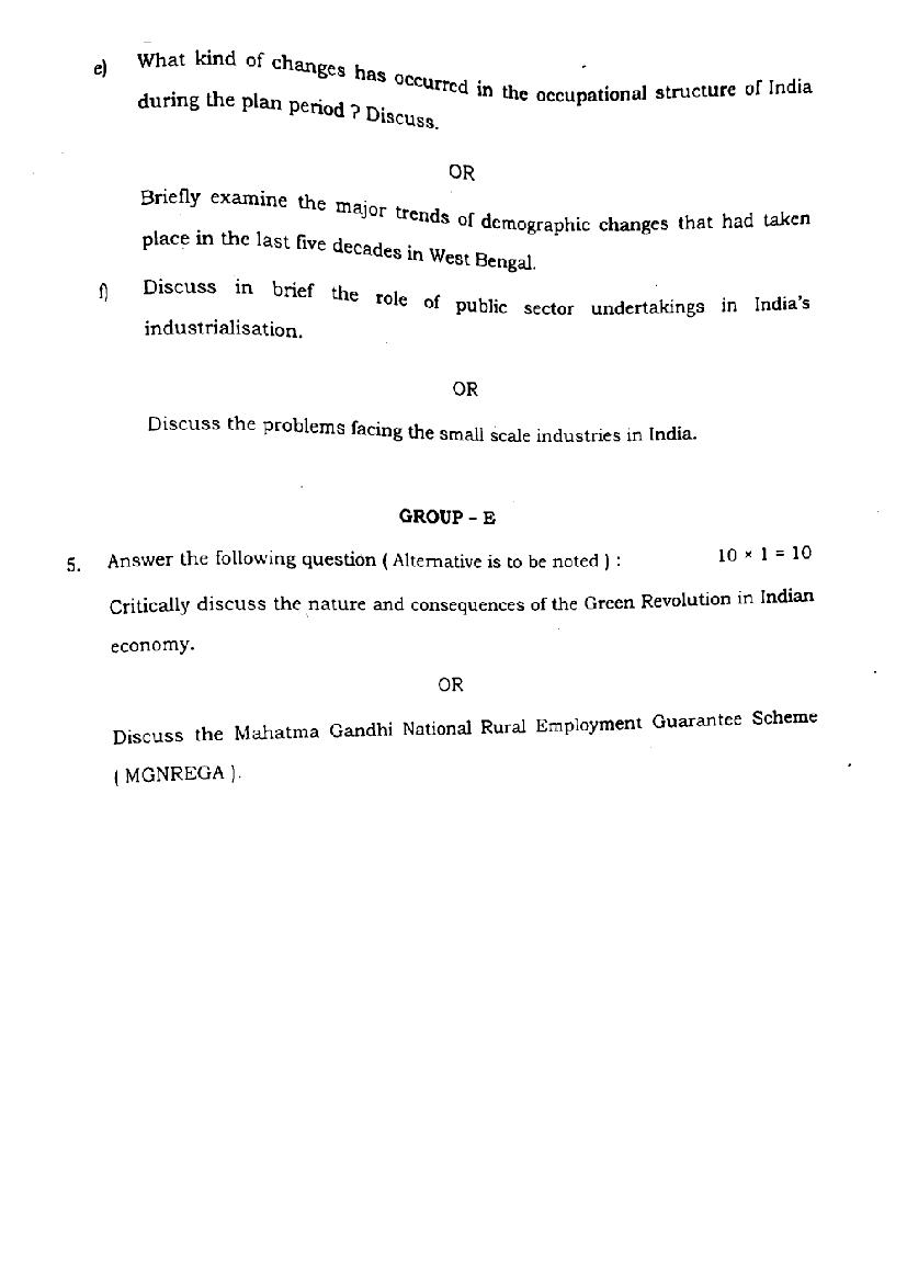 WB Class 11 Economics Question Paper 2024 (PDF) - Download WBCHSE Class ...