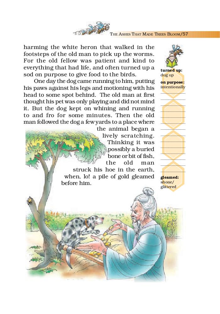 NCERT Book Class 7 English Chapter 4 The Ashes That Made Trees Bloom