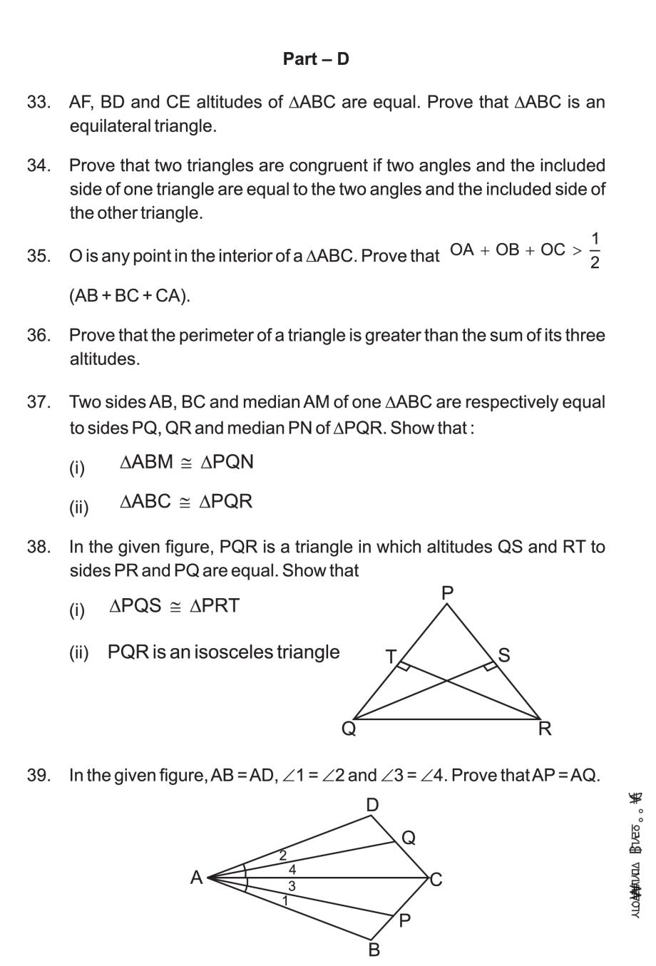 Class 9 Maths Triangles Notes All Important Notes Class 9 Maths Triangles Notes All Important Notes