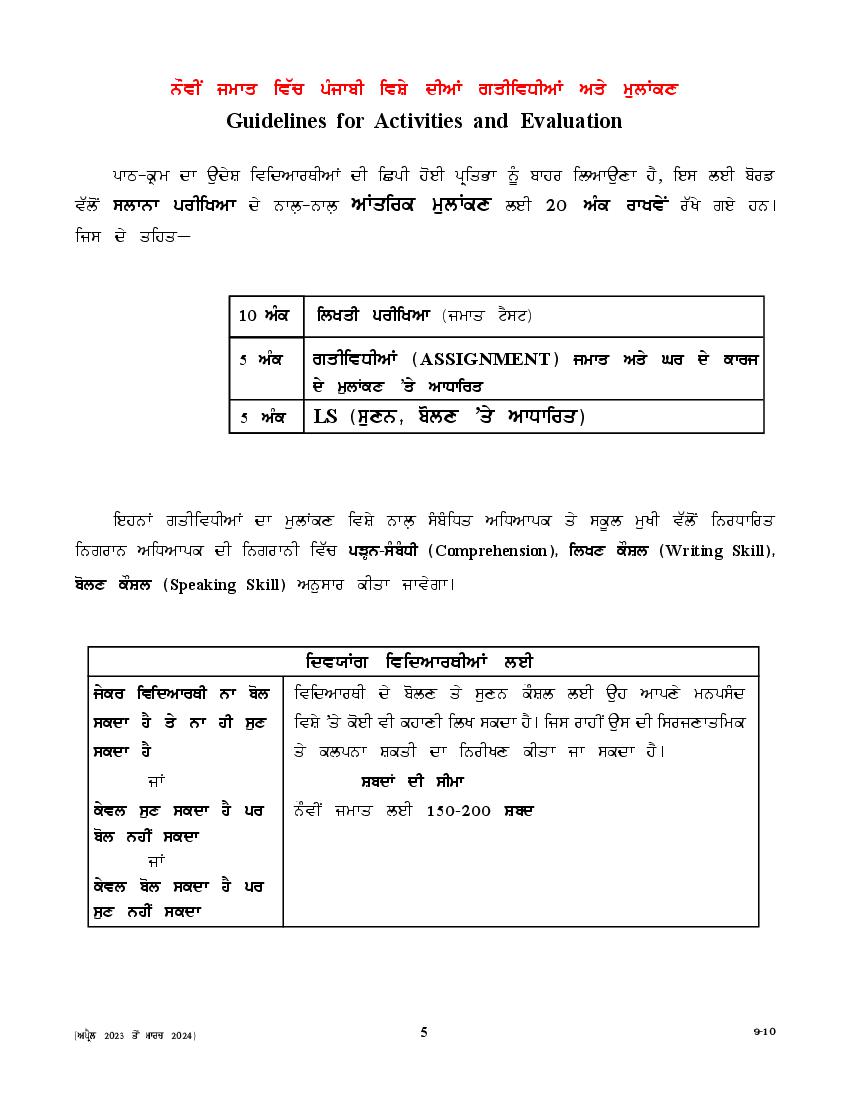 CBSE Class 10 Punjabi Syllabus 2023 24 PDF Download Here CBSE Class 10 Punjabi Syllabus 2023 24 PDF Download Here