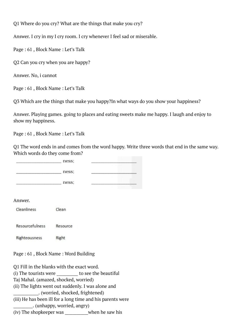 NCERT Solutions For Class 5 English Chapter 4 Crying My Elder Brother NCERT Solutions For Class 5 English Chapter 4 Crying My Elder Brother